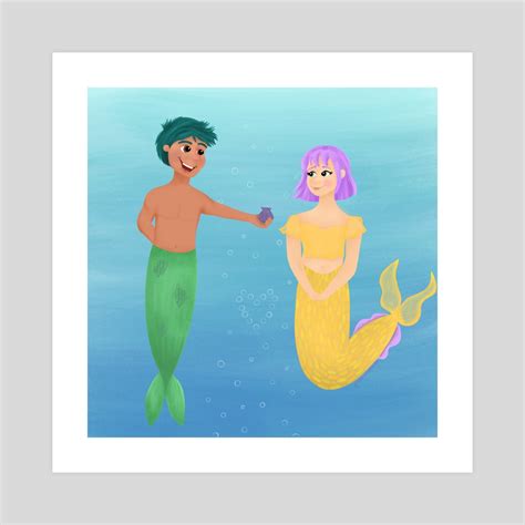Underwater Love Story An Art Print By Melaniecreatesart Inprnt