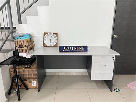 Curve Front Executive Table Office Table Penang Office Furniture