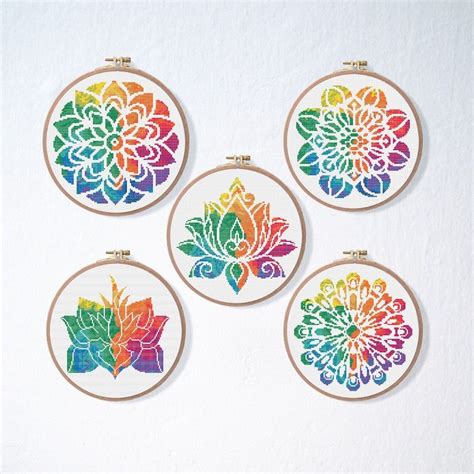 Mandala Cross Stitch Pattern Set Buddha Cross Stitch Etsy Artofit