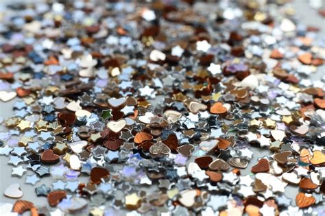 Premium Photo Many Small Shiny Sequins On A White Background