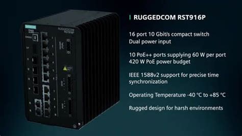 Siemens Ruggedcom Rsg907r Compact Ethernet Switch Black At Best Price In Vadodara