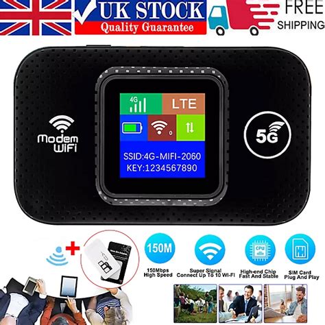 Portable Unlocked 4g Lte Mobile Wifi Hotspot Router With Lcd Screen Connect Up To 10 Devices