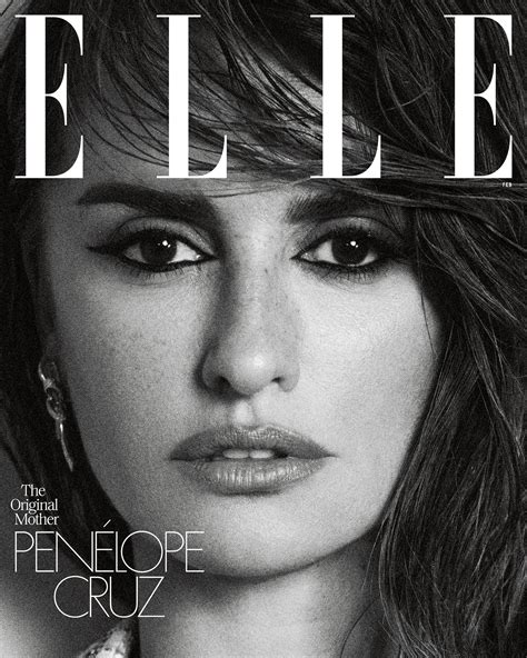 Penélope Cruz Covers Elle Us February 2024 By Zoey Grossman