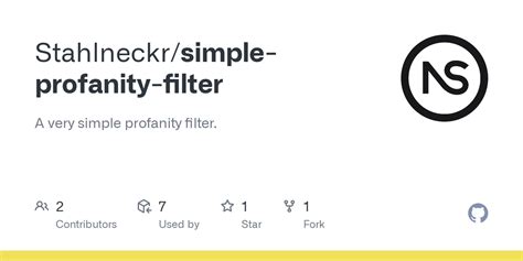 GitHub Stahlneckr Simple Profanity Filter A Very Simple Profanity Filter