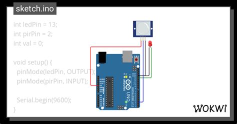 Topik 11 Pir Dasar Wokwi Esp32 Stm32 Arduino Simulator