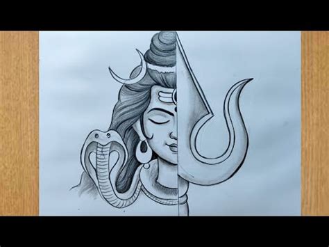 How To Draw Lord Shiva Face Easy Step By Step Mahadev Drawing Shiv