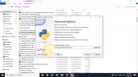 how to install python language in windows operating system смотреть