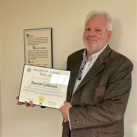 Congratulations To David Calhoun On Senator Pam Helming Facebook