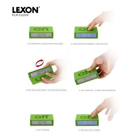Flip Lcd Alarm Clock Red Lexon Design Is This