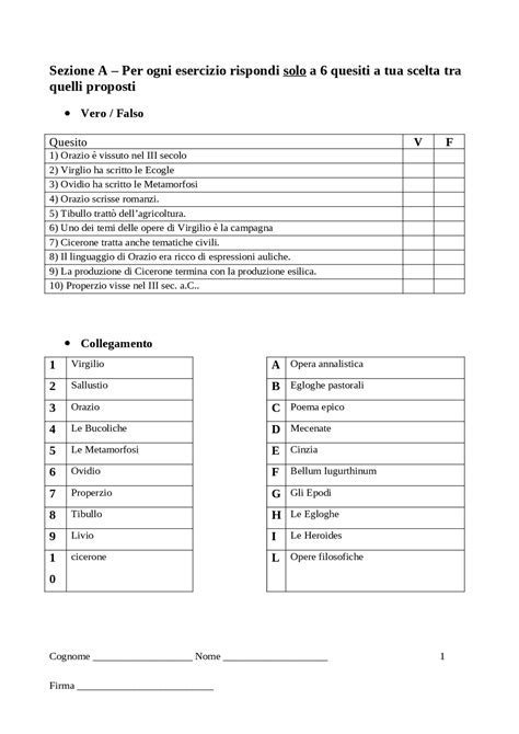 Esercizi Latino Iv Anno Liceo Esercizi Di Latino Docsity