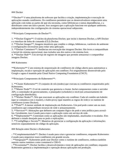 resumo docker kubernetes pdf programas ciência da computação