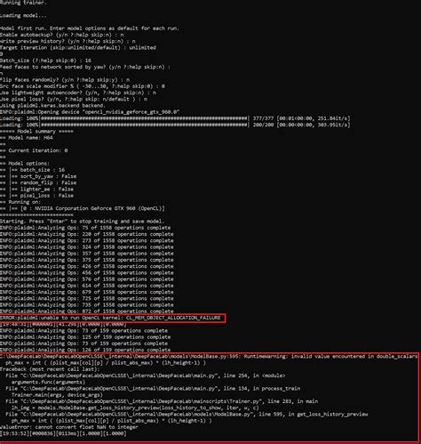 Training Error H Issue Iperov Deepfacelab Github