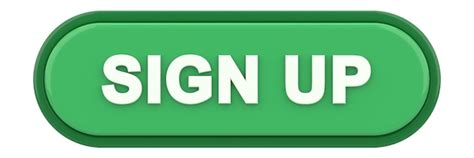 Premium Photo Sign Up Button 3d Illustration