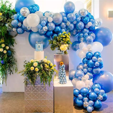 Getuscart Partywoo Metallic Blue Balloons 50 Pcs 5 Inch Blue Metallic
