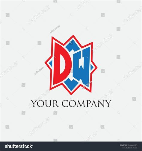 Letter Monogram Slash Modern Logo Designs Stock Vector Royalty Free