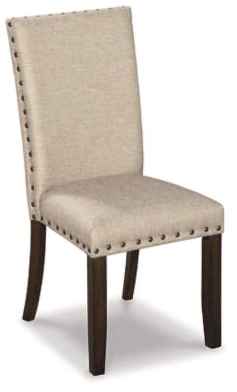 Signature Design By Ashley Rokane Dining Room Upholstered Chair Set Of 2 Beige