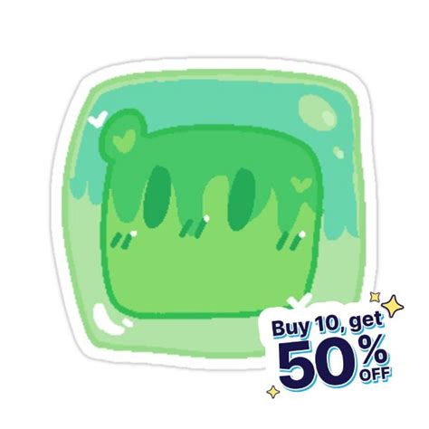 Minecraft Slime Sticker For Sale By 34pokemon Minecraft Slime