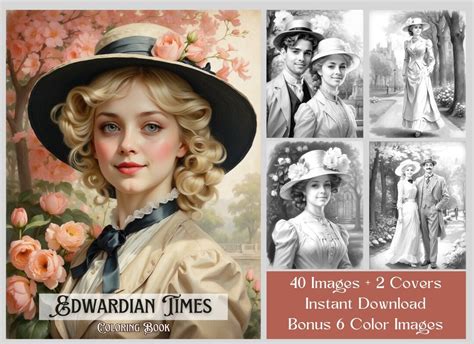 40 Vintage Fashion Coloring Pages Grayscale Printable Pdf Adult