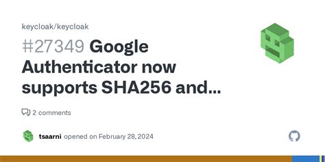 Google Authenticator Now Supports SHA256 And SHA512 Issue 27349