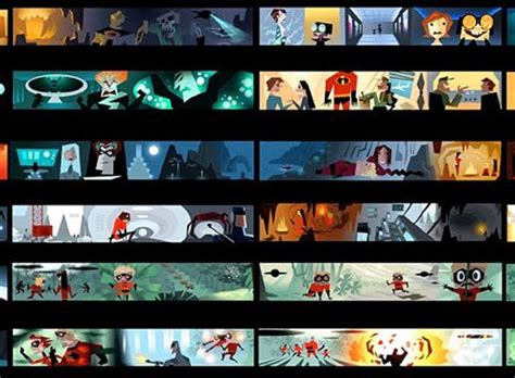 Colour Script Pixar Pixar Desenho