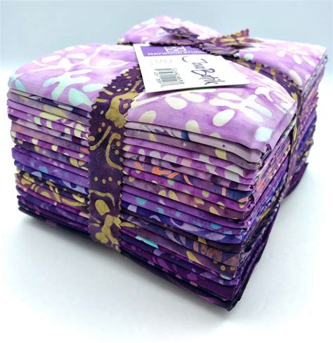 Java Batiks Purple Light To Dark Purple Batik Fat Quarters 20 Fqs