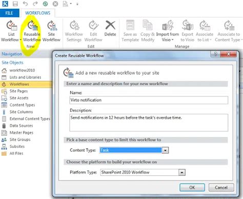 Creating A Reusable Workflow In SharePoint 2013