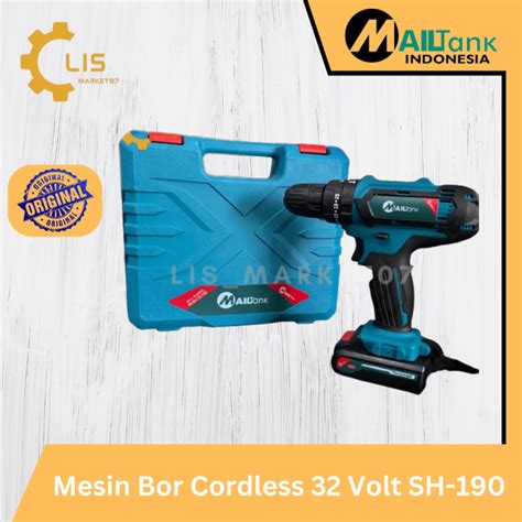 Impact Cordless Drill Bor Tembok Bor Baterai 32 Volt Mailtank Sh 190