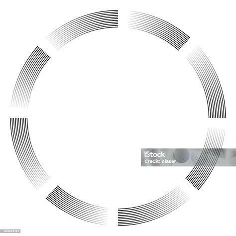 Eight Sections Of Concentric Circles With Slimming Triangles Pattern
