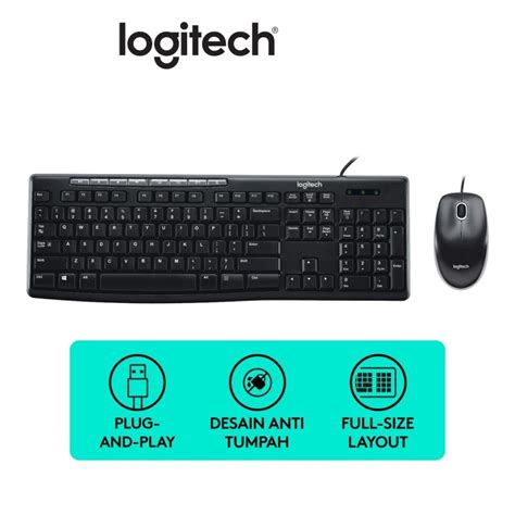 Jual Tbmo Paket Keyboard Mouse Usb Logitech Mk200 Shopee Indonesia