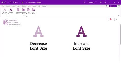 Quickly Increase Or Decrease Font Size In Onenote Youtube