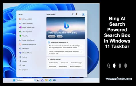Microsoft Brings Bing AI To Windows 11 Search In Taskbar WebNots