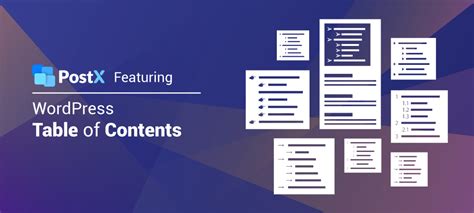 how to add table of contents in wordpress using postx