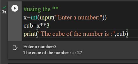 Three Ways Of Cubing A Number In Python Askpython