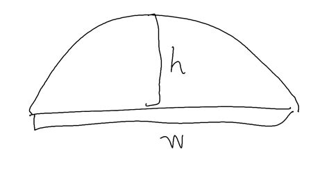 geometry determining circle radius angle from an arc chord