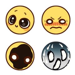 Solid Emoji Line Emoji Line Store