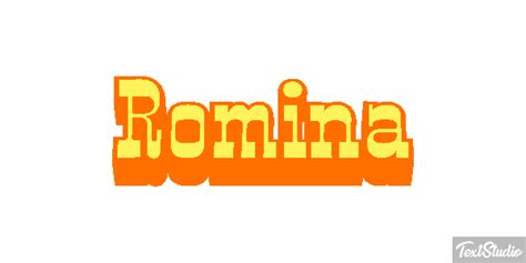 Romina Name Animated  Logo Designs