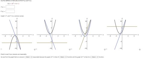 Solved Use The Definition Of Derivative To Find F′x And