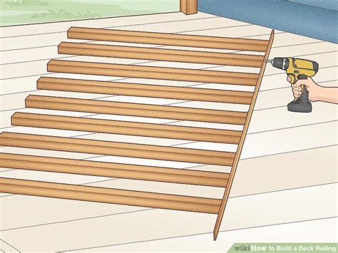 How To Build A Deck Railing With Pictures Wikihow