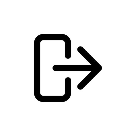 Logout Button Vector