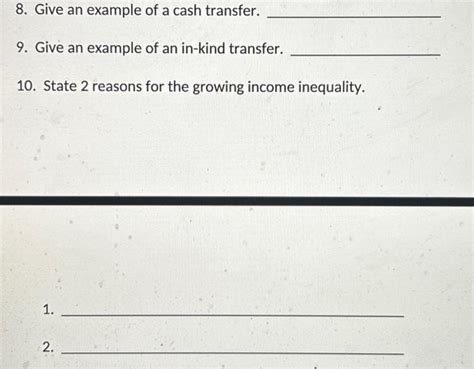 Solved Use The Income Distribution Data To Answer The Chegg