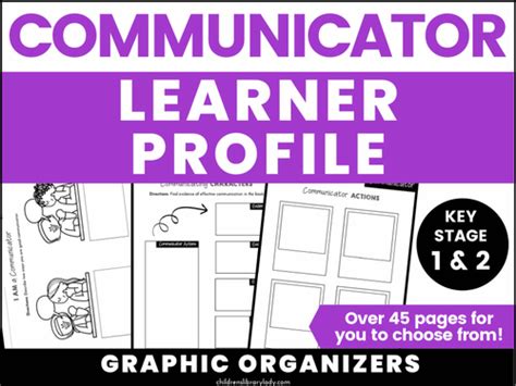 Ib Learner Profile Communicator Activities And Graphic Organizers Teaching Resources