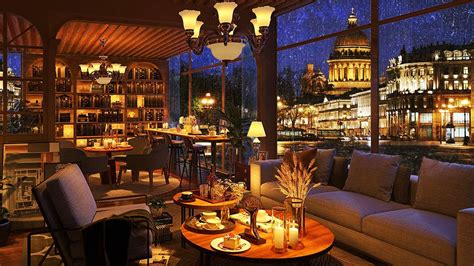 Cozy Jazz Music In 4K Cozy Night Coffee Shop With Relaxing Jazz Piano
