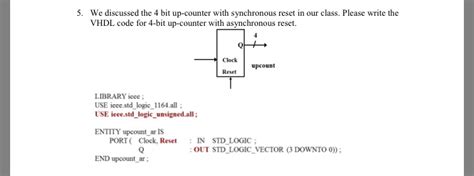 Solved We Discussed The 4 Bit Up Counter With Synchronous Chegg Com