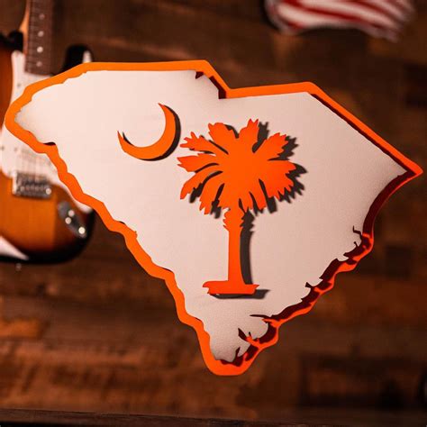 South Carolina Hex Head 24 X 18 Metal Wall Art Alumni Hall