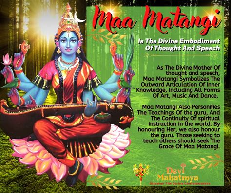 Maa Matangi The Devi Mahatmya Digital Temple Of The Divine Mother