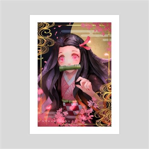 Demon Slayer Nezuko An Art Print By Kanade Kana Inprnt