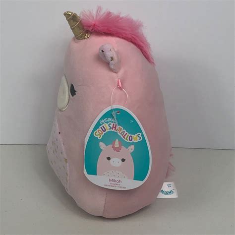 Buy Squishmallows Mikah The Pink Unicorn Star Belly Plush Toy 8