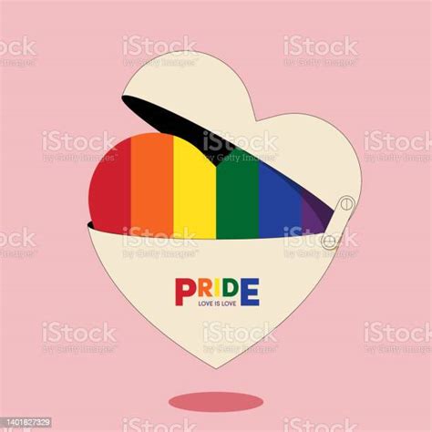 Lgbtq Gemeinschaft Stolz Monat Poster Design Vorlage Mit Regenbogen