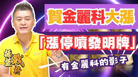 【操盤戰將】賀金麗科大漲！「漲停噴發明牌」有金麗科的影子│劉青峻│20240103 Youtube