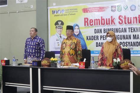 Kegiatan Rembuk Stunting Dan Bimtek KPM Dan Kader Posyandu Resmi Dibuka